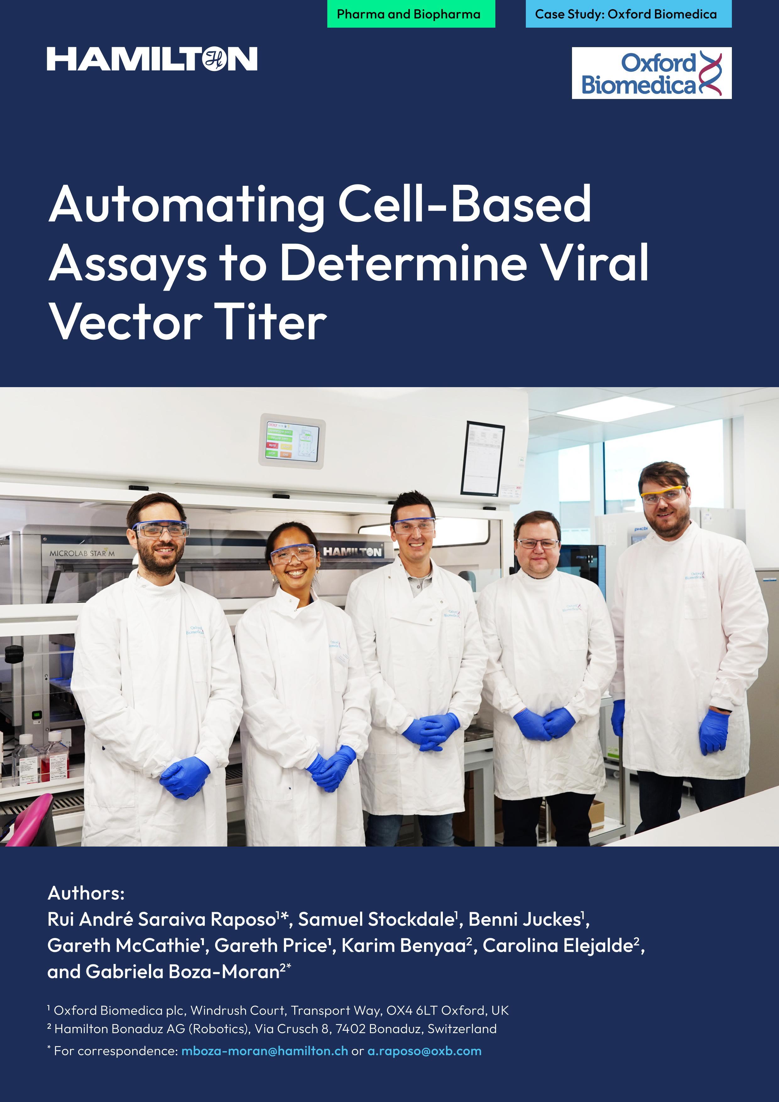 Hamilton Robotics | Analytical Methods for Gene Therapy